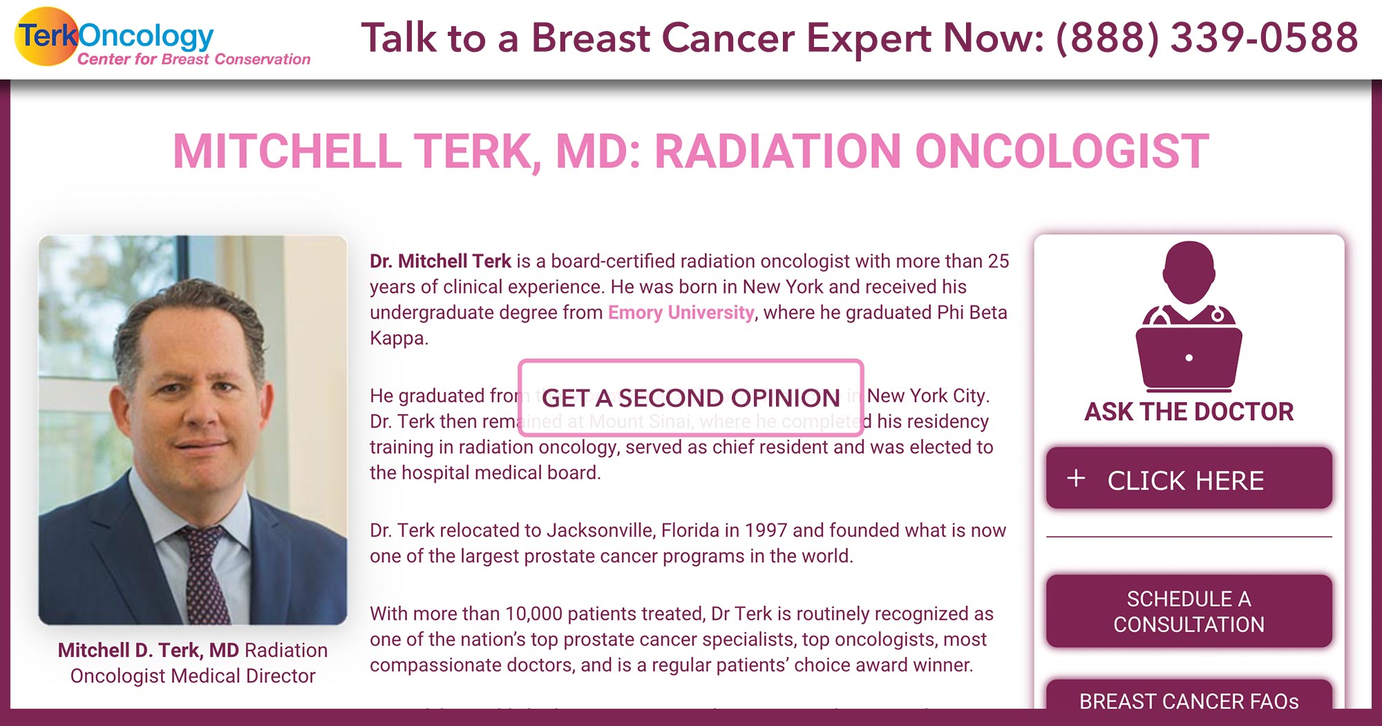 Mitchell Terk MD | Florida Center for Breast Conservation
